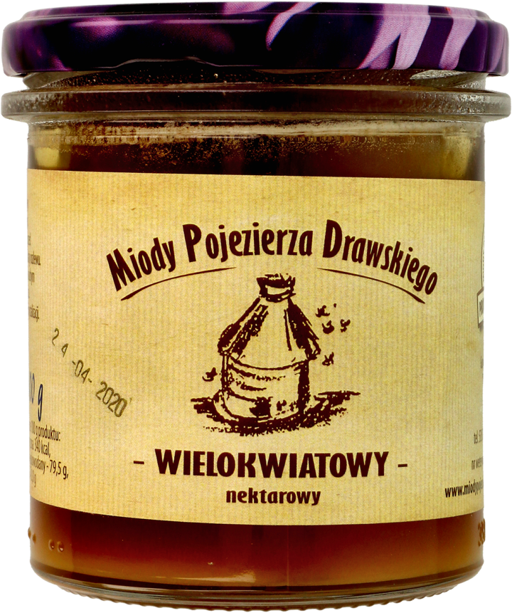 MIODY POJEZIERZA DRAWSKIEGO, miód nektarowy wielokwiatowy, 400 g ...