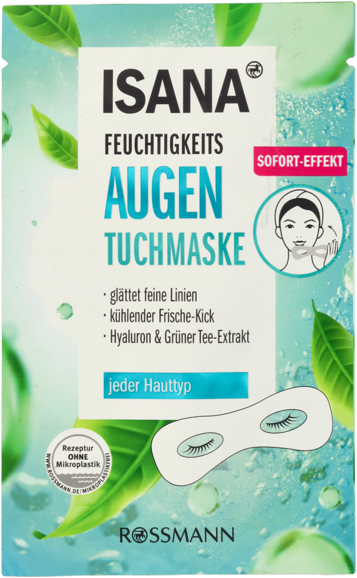 ISANA, , maska w płachcie na okolice oczu, 1 szt. | Drogeria Rossmann.pl