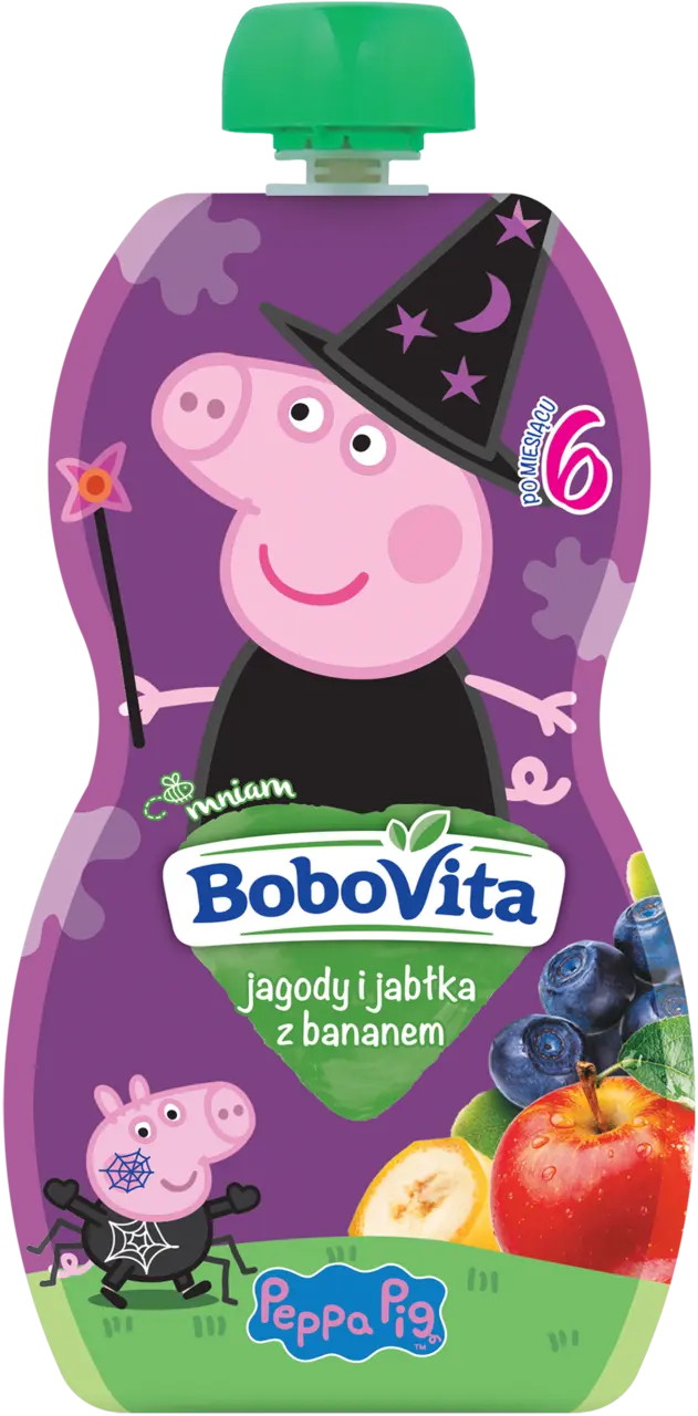 BOBOVITA, Peppa Pig , jagody i jabłka z bananem 6m+, 100 g | Drogeria ...