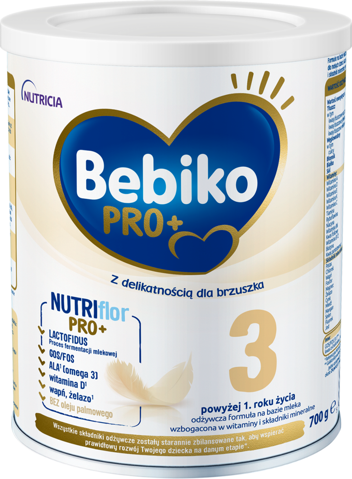 BEBIKO, NUTRIflor PRO+ 3, formuła na bazie mleka, powyżej 1. roku życia ...