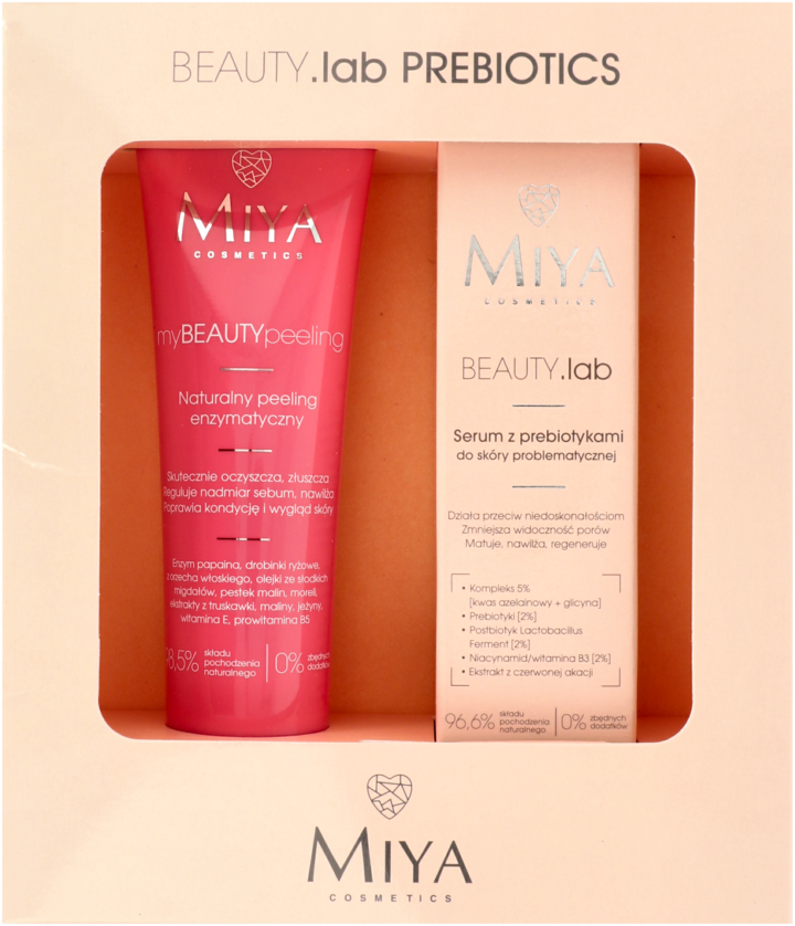 MIYA COSMETICS, naturalny peeling enzymatyczny 60 ml, serum z ...