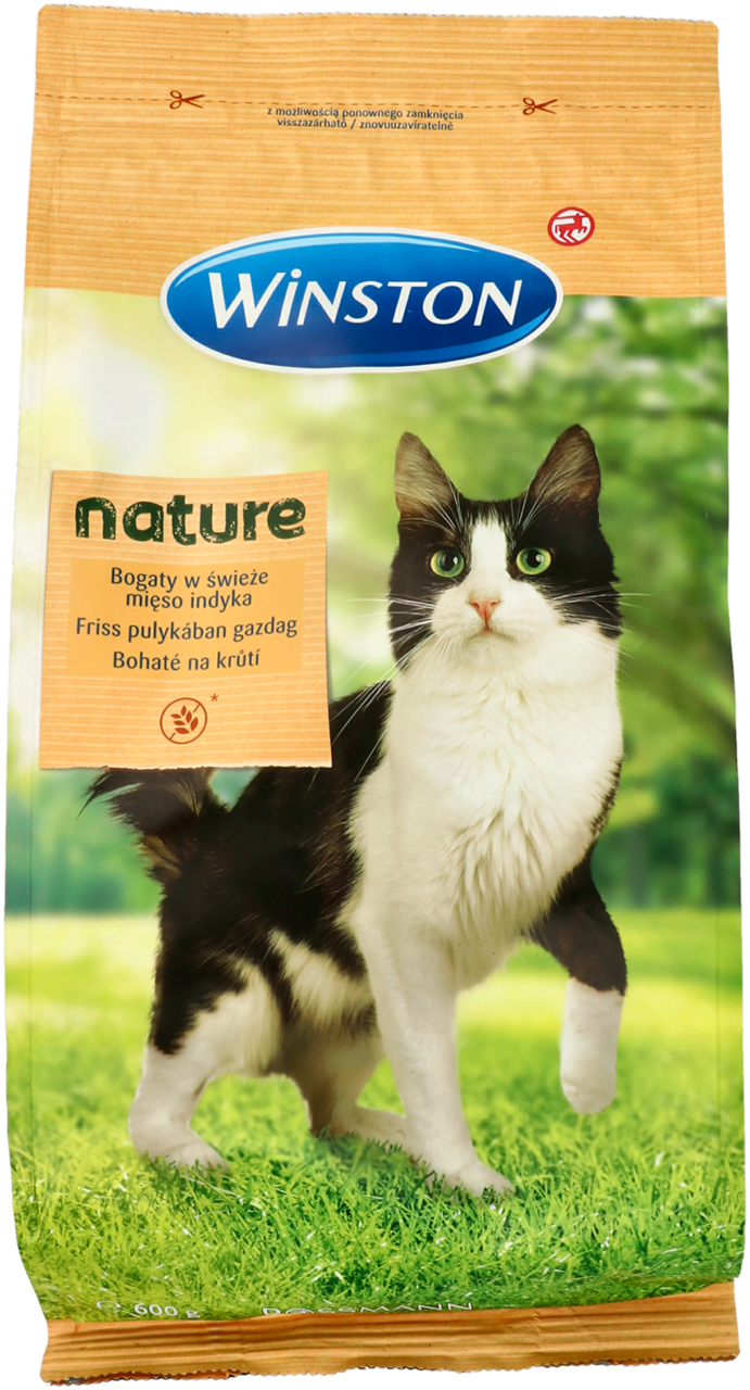 WINSTON, Nature , karma pełnoporcjowa sucha dla dorosłych kotów, z ...