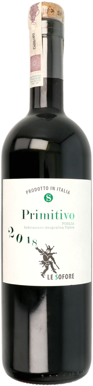 LE SOFORE, Włochy , wino czerwone, półwytrawne, Primitivo, 0,75 l ...