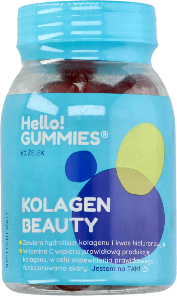 HELLO!GUMMIES, żelki witaminowe, Kolagen Beauty, suplement diety, 300 g ...