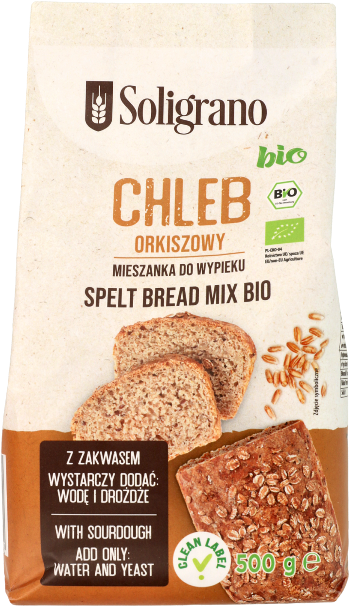 SOLIGRANO, , mieszanka do wypieku chleba orkiszowego, 500 g | Drogeria ...