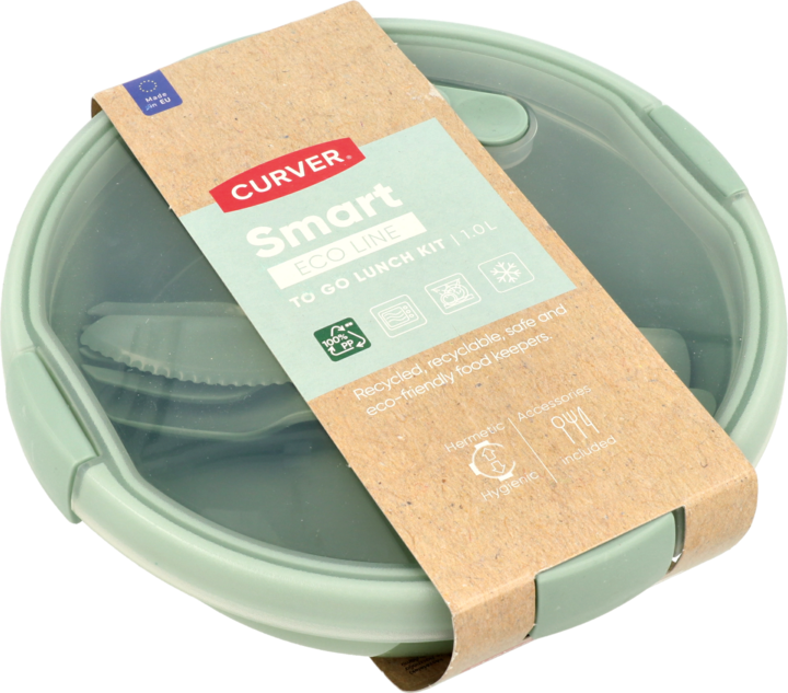 CURVER, Smart ECO Line , pojemnik na żywność, okrągły, zielony, 1 L, 1 ...