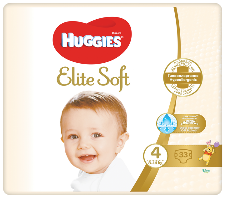 HUGGIES, , pieluchy 4, 8-14 kg, 33 szt. | Drogeria Rossmann.pl