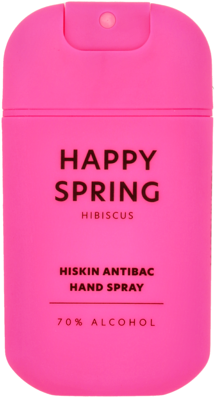 HISKIN, Happy Spring , spray do dezynfekcji rąk, o działaniu bakterio ...