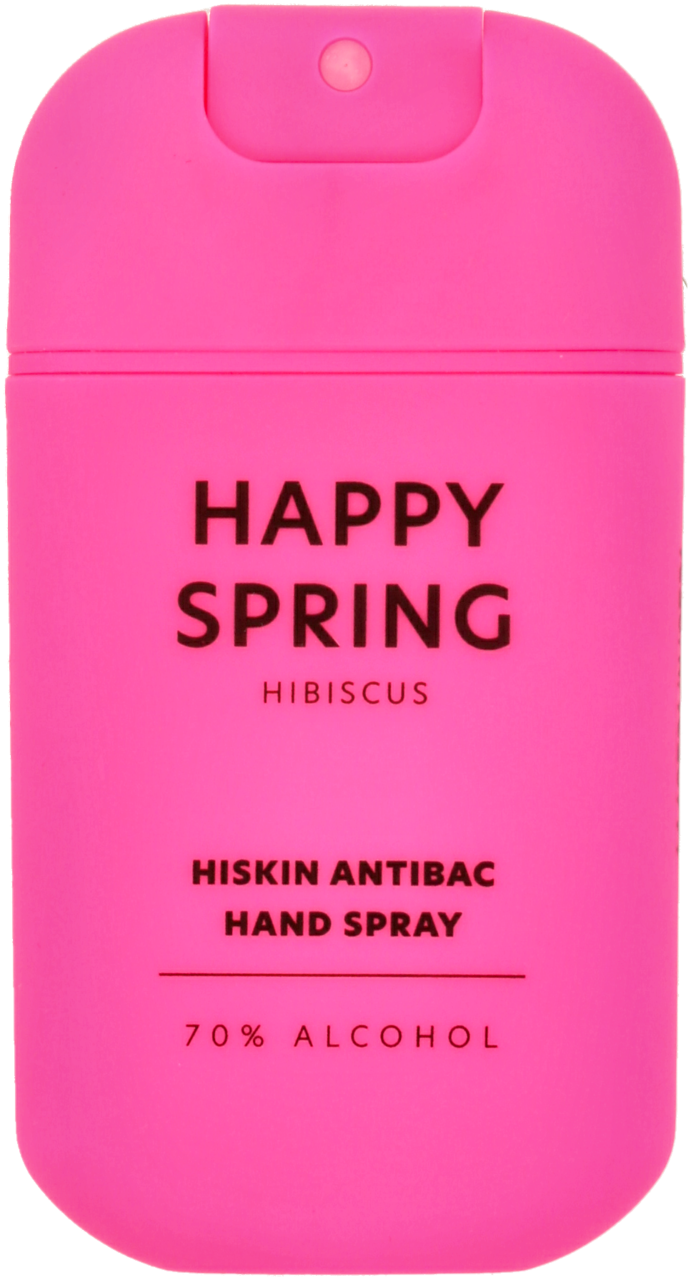 HISKIN, Happy Spring , spray do dezynfekcji rąk, o działaniu bakterio ...
