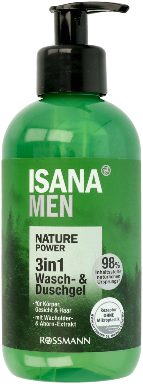 ISANA MEN, , żel pod prysznic, dla mężczyzn, 3w1, 300 ml | Drogeria ...
