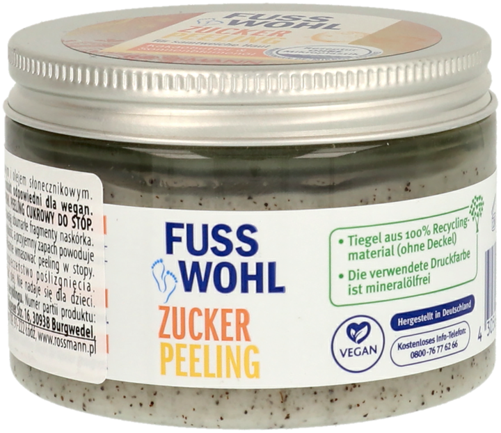 FUSSWOHL, , peeling do stóp, cukrowy, 150 ml | Drogeria Rossmann.pl