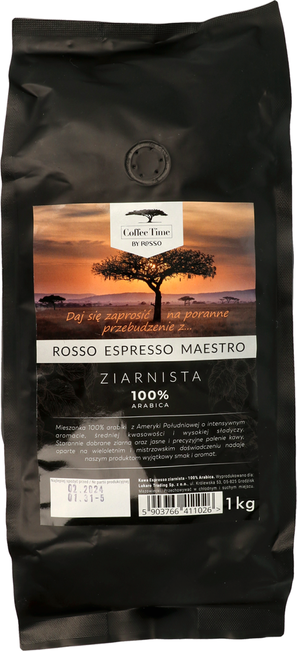 COFFEE TIME BY ROSSO, Espresso Maestro, kawa ziarnista, 1 kg | Drogeria ...