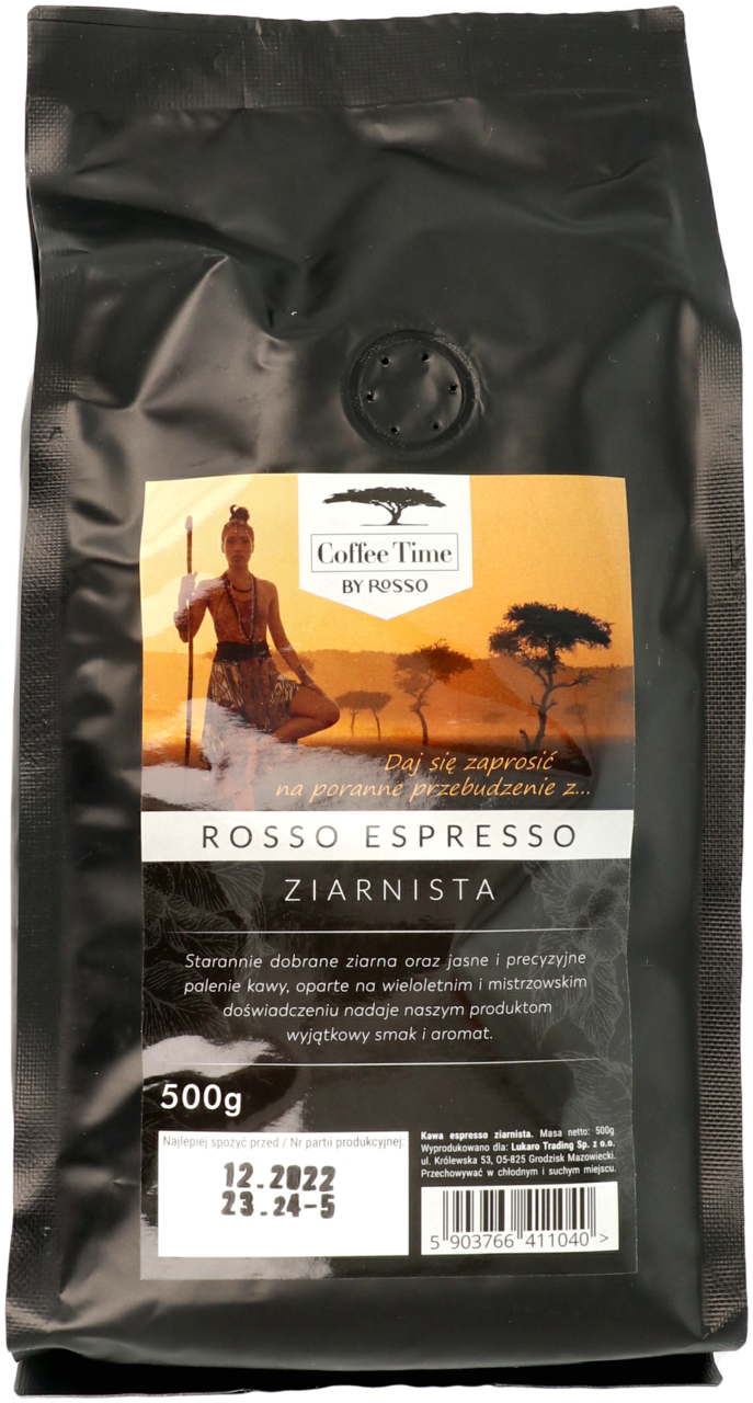 COFFEE TIME BY ROSSO, Espresso , kawa ziarnista, 500 g | Drogeria ...
