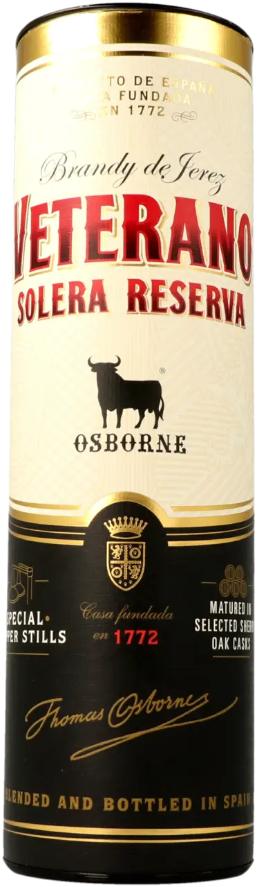 OSBORNE VETERANO SOLERA, Hiszpania , brandy, Veterano, 0,7 l | Drogeria ...