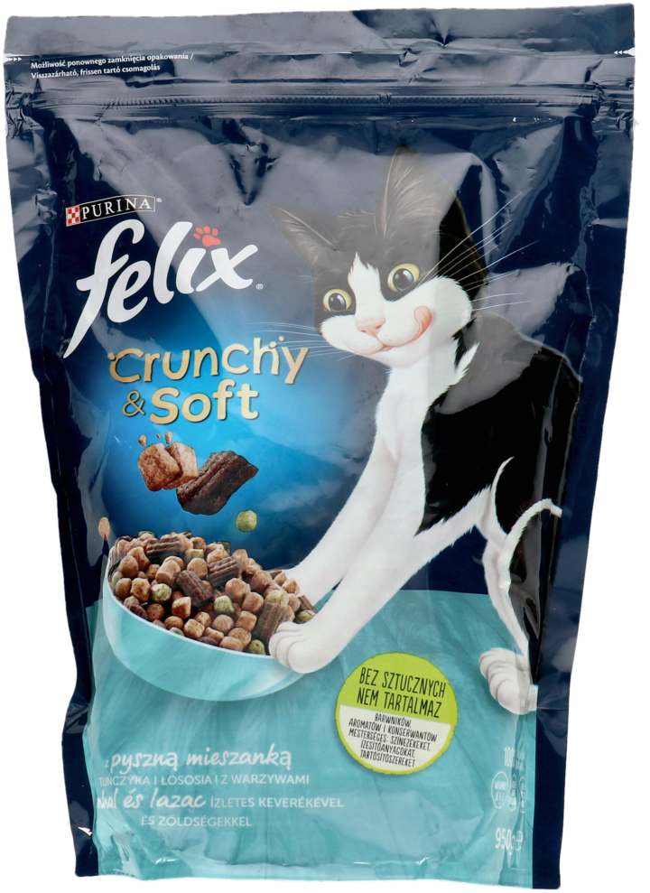 PURINA FELIX, Crunchy & Soft, karma pełnoporcjowa sucha dla dorosłych ...