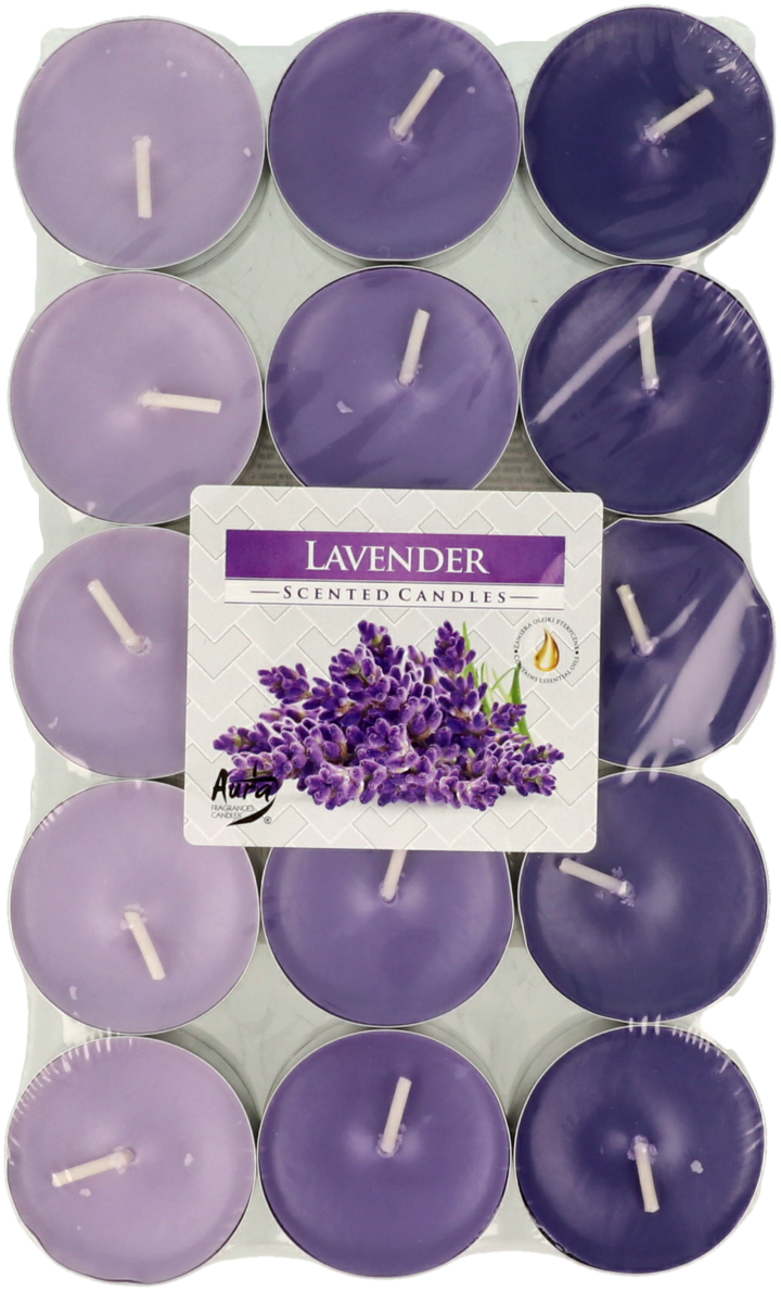 BISPOL, świece zapachowe, Lawenda, 30 szt. | Drogeria Rossmann.pl