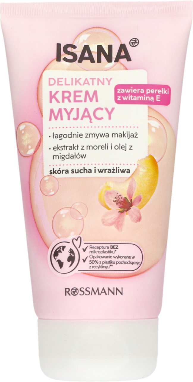 ISANA, krem do mycia twarzy, delikatny, do skóry suchej i wrażliwej ...