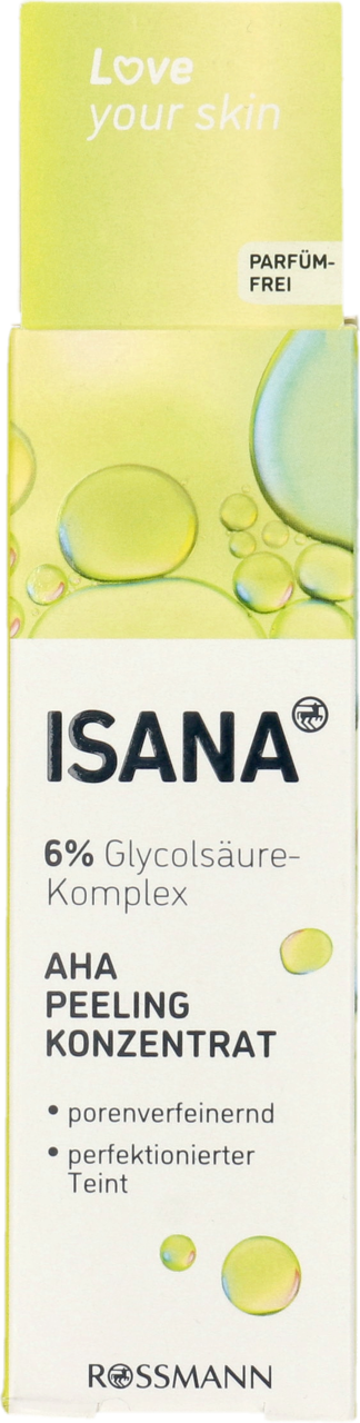 ISANA, Love Your Skin , koncentrat peelingujący z AHA, 6% kwasem ...