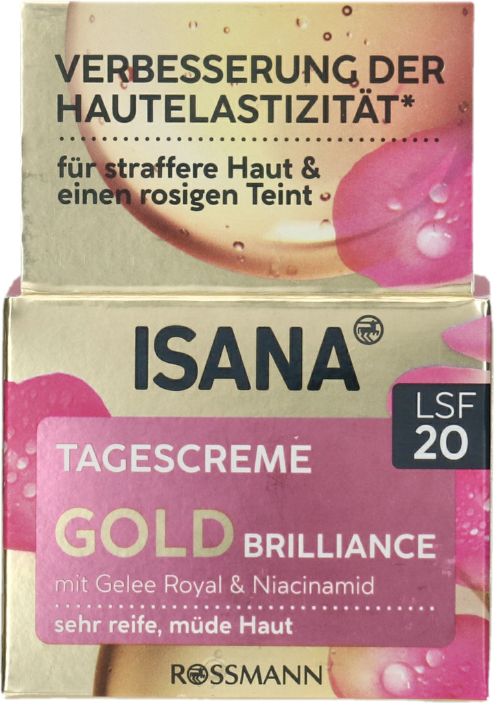 ISANA, Gold Brilliance , krem do twarzy, na dzień, SPF 20, 50 ml ...