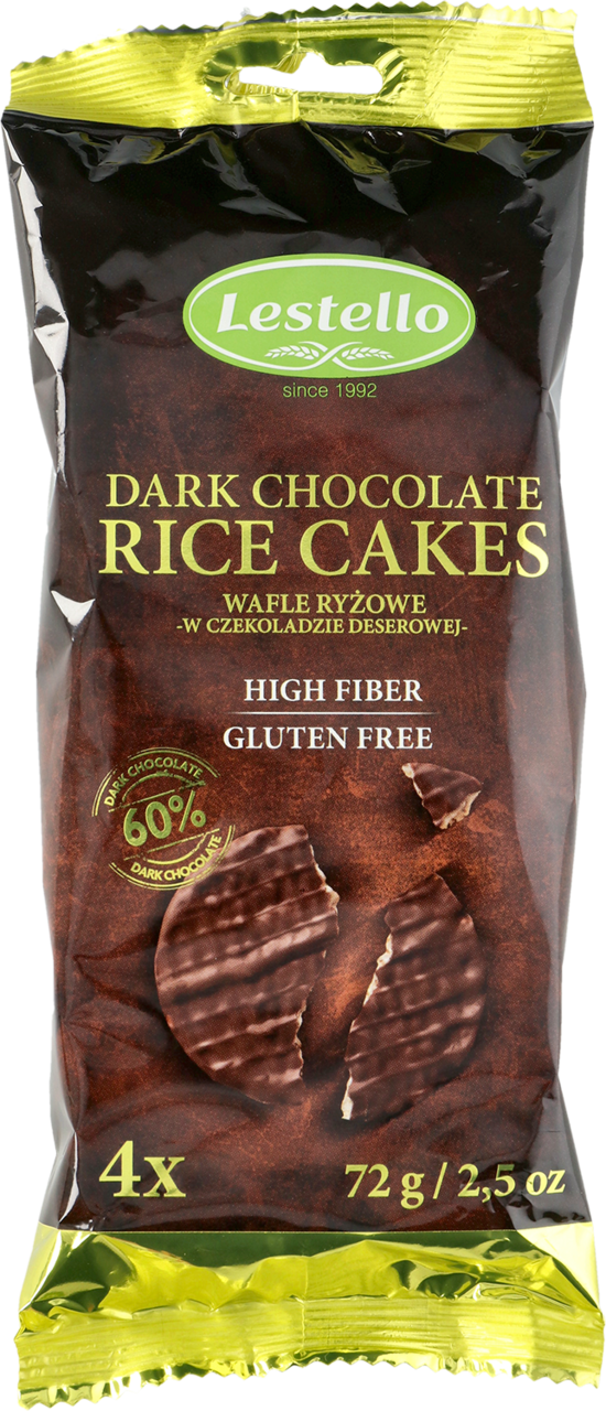 LESTELLO, wafle ryżowe w czekoladzie, 72 g | Drogeria Rossmann.pl