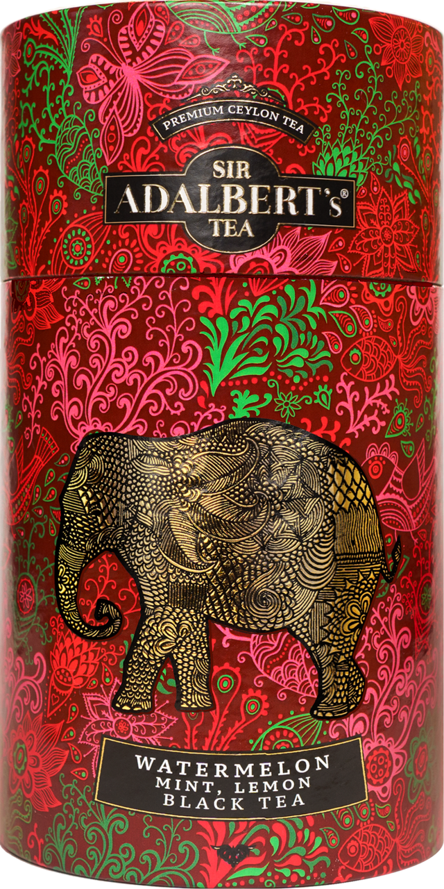 ADALBERT'S TEA, herbata czarna, liściasta, o smaku arbuza, mięty i ...