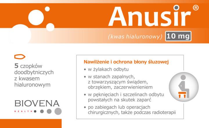 ANUSIR, , czopki doodbytniczne z kwasem hialuronowym, 5 szt. | Drogeria ...