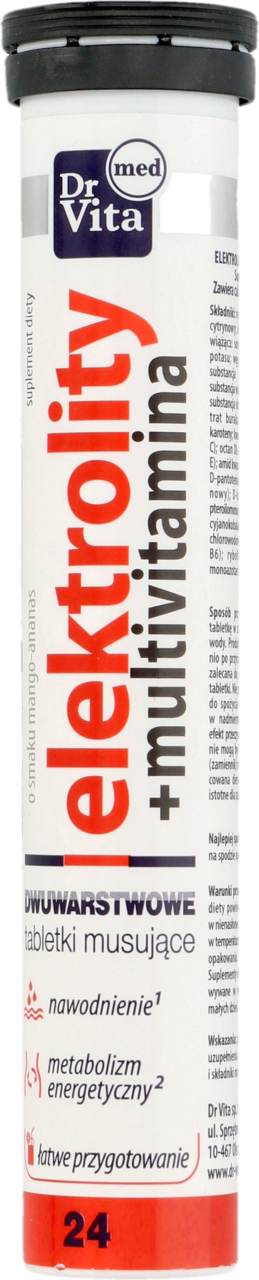 DR VITA, tabletki musujące, Elektrolity + multiwitamina, suplement ...