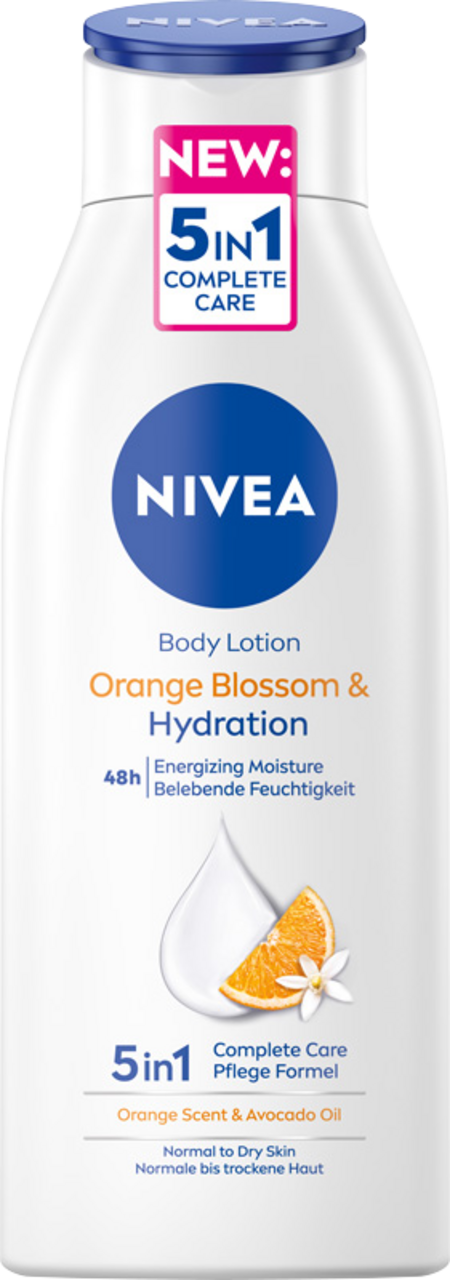 NIVEA, Orange Blossom , balsam do ciała, intensywnie nawilżający, 48h ...
