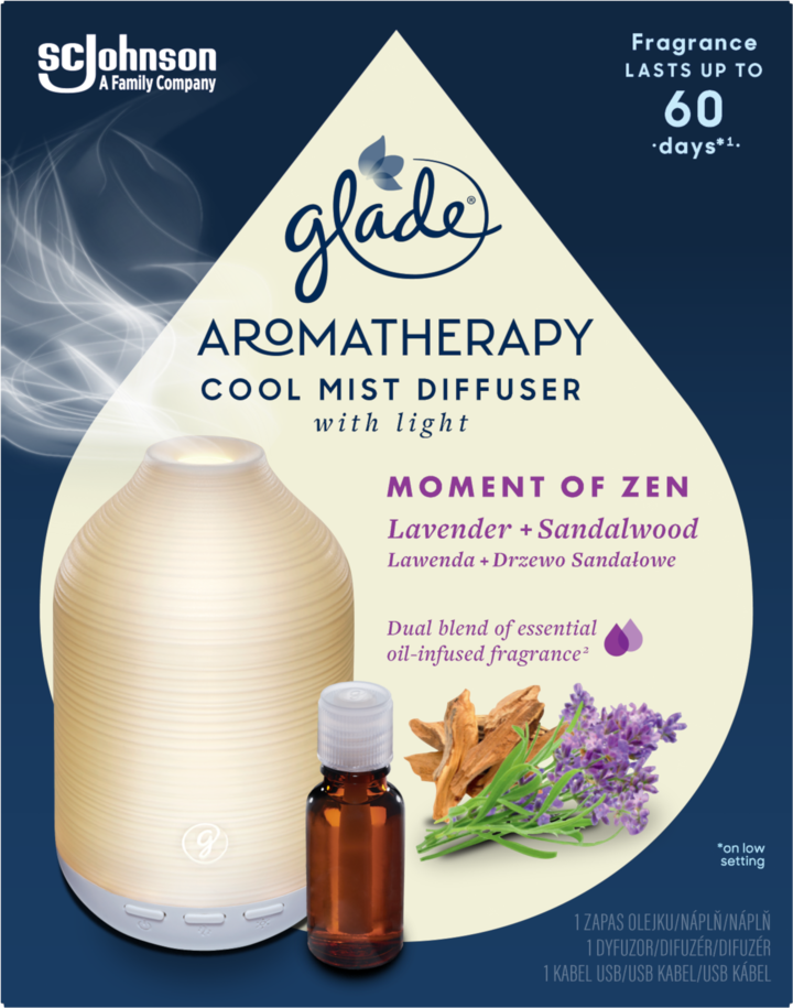 GLADE, Aromatherapy , elektryczny dyfuzor zapachowy z olejkiem, Lawenda ...