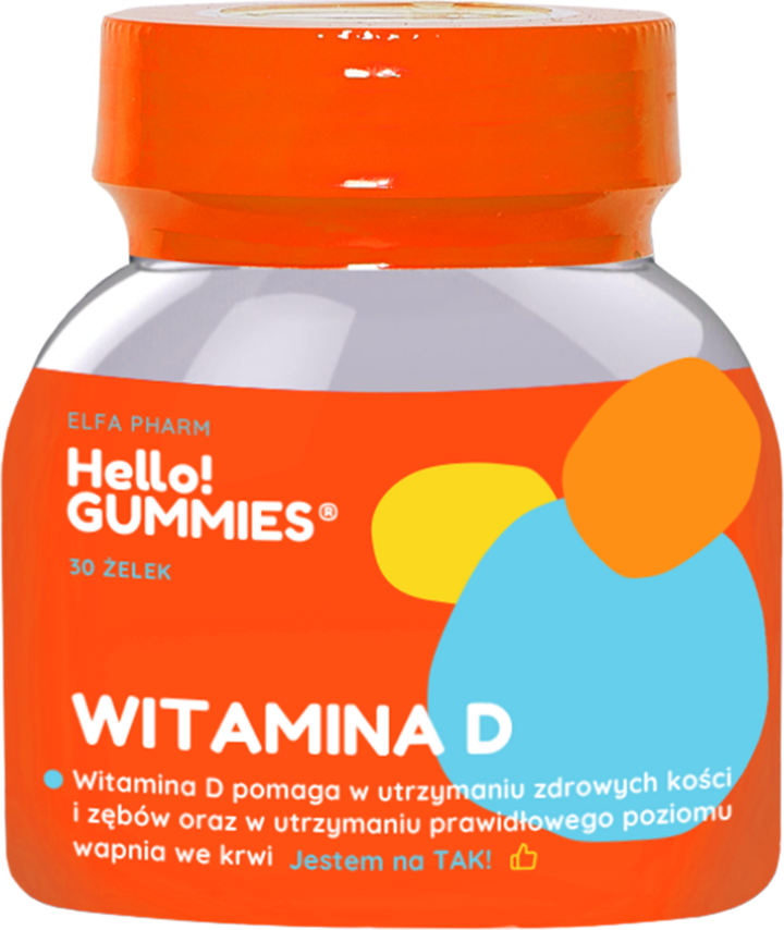 HELLO!GUMMIES, , żelki Witamina D, suplement diety, 150 g | Drogeria ...