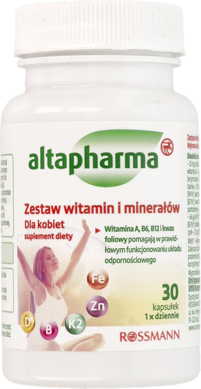 ALTAPHARMA, , kapsułki, zestaw Witamin i Minerałów dla kobiet ...