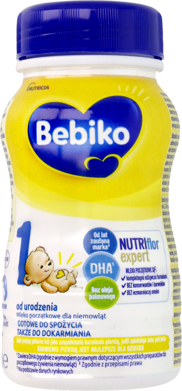 BEBIKO, NUTRIflor Expert 1, mleko początkowe dla niemowląt, 1, 200 ml ...