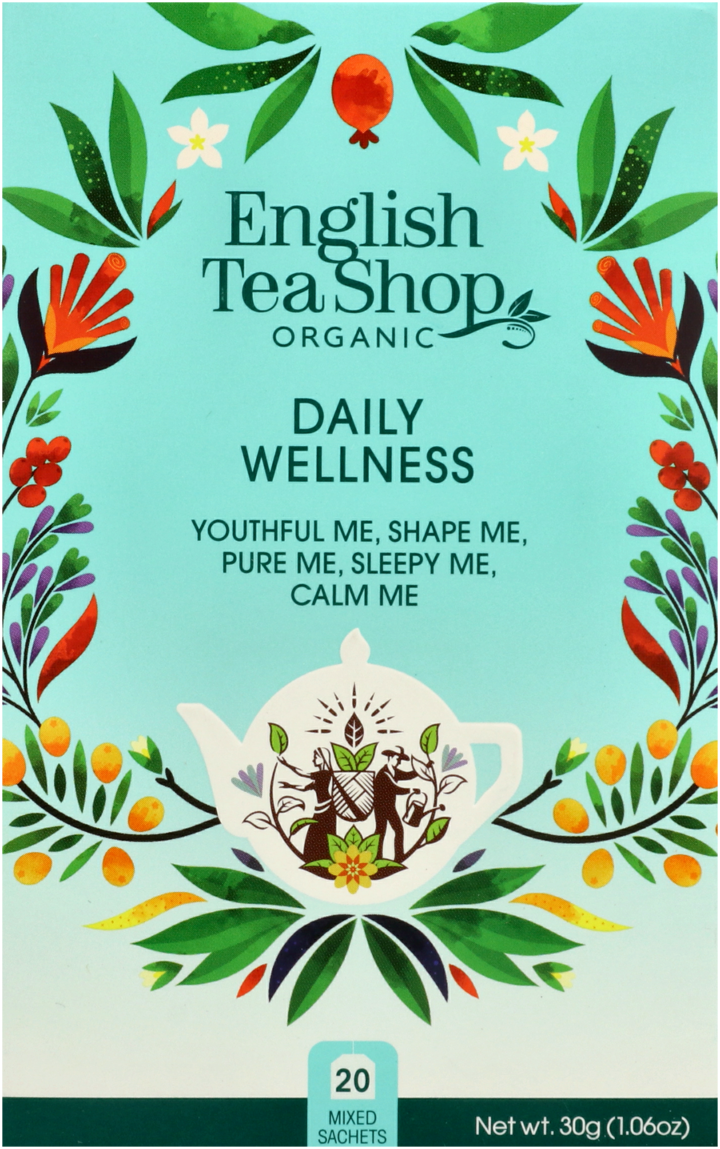 ENGLISH TEA SHOP, , zestaw herbat ziołowych w piramidkach, 20x1,5g ...