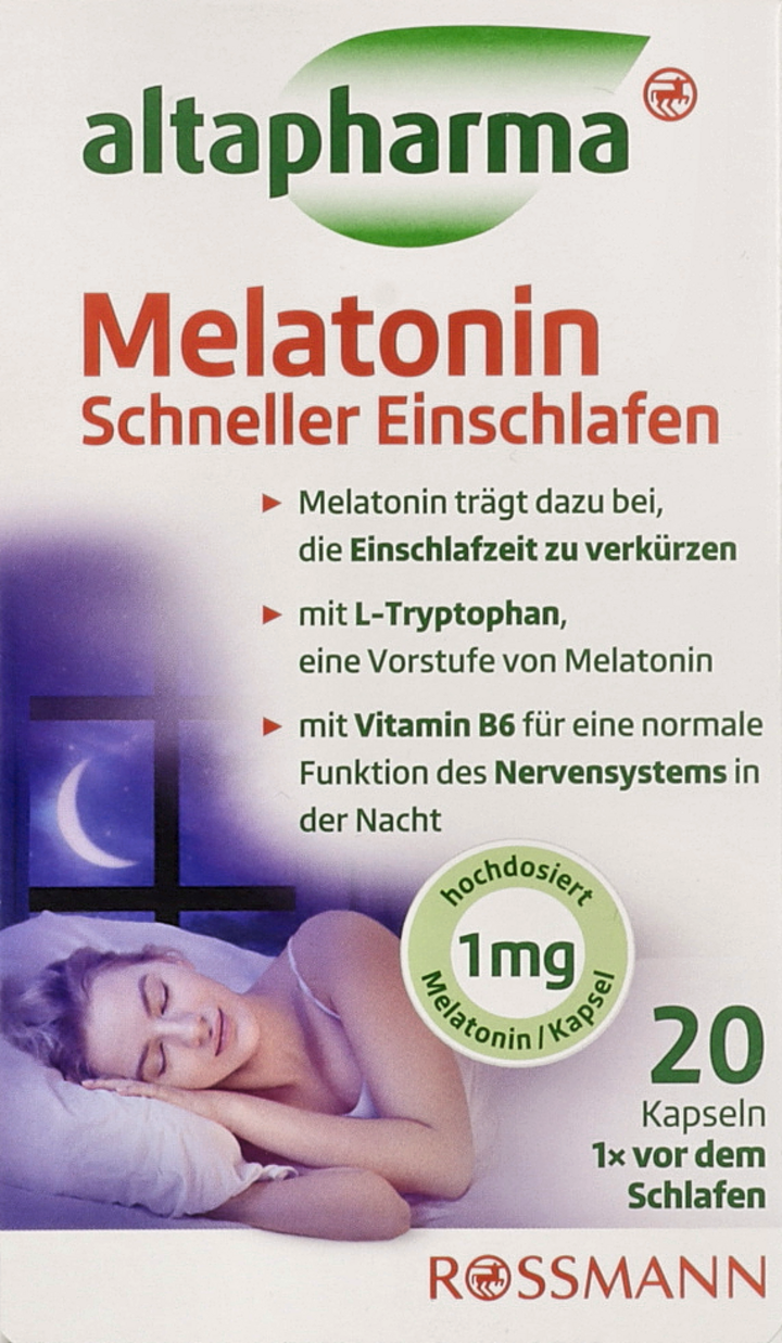 ALTAPHARMA, kapsułki, Melatonina, suplement diety, 20 szt. | Drogeria ...