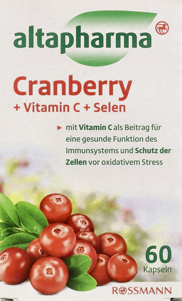 ALTAPHARMA, kapsułki, Żurawina z witaminą C i Selenem, suplement diety ...