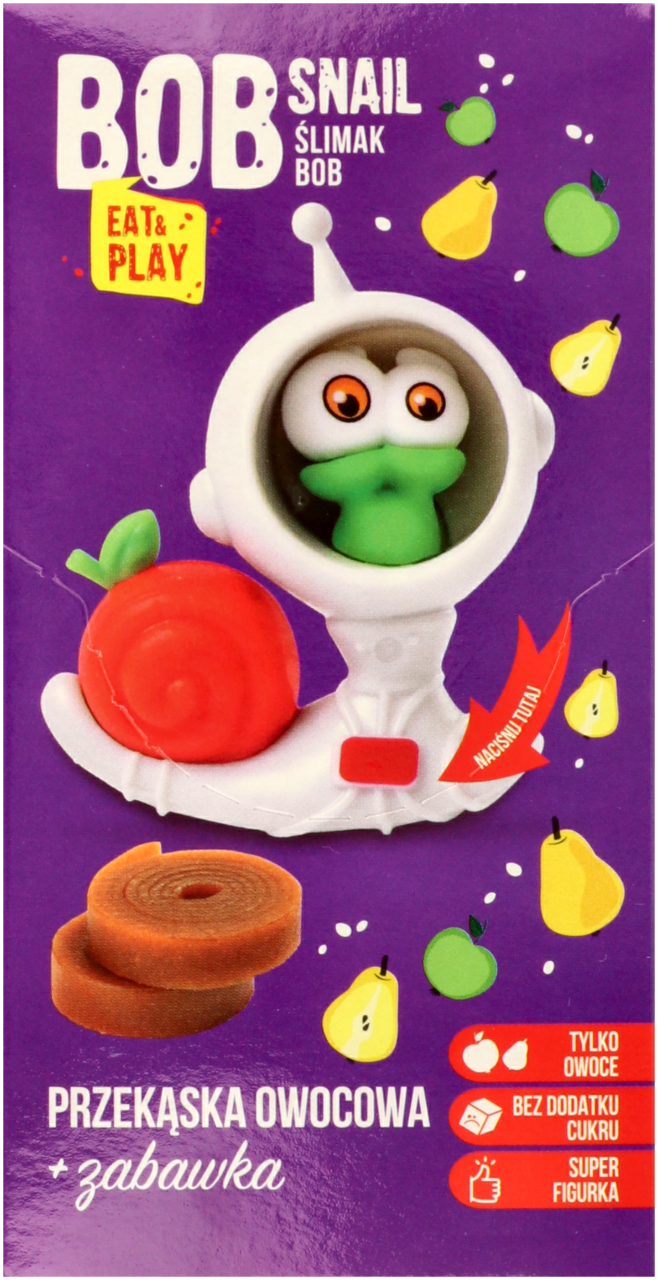 BOB SNAIL, , przekąska owocowa, z zabawką, 20 g | Drogeria Rossmann.pl