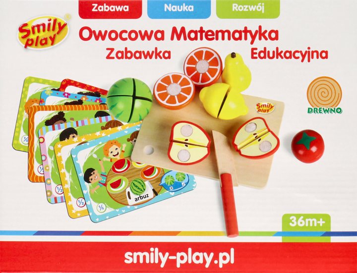 SMILY PLAY, zabawka rozwijająca, Owocowa Matematyka, 36m+, 1 szt ...