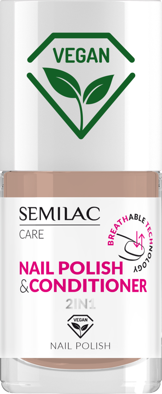 SEMILAC, , lakier do paznokci, z odżywką, 2w1, nr 010, 7 ml | Drogeria ...