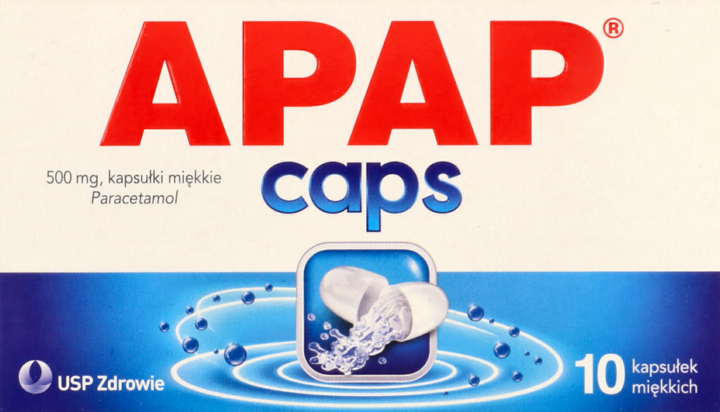 APAP, , kapsułki miękkie, 500mg paracetamolu, przeciwbólowe ...