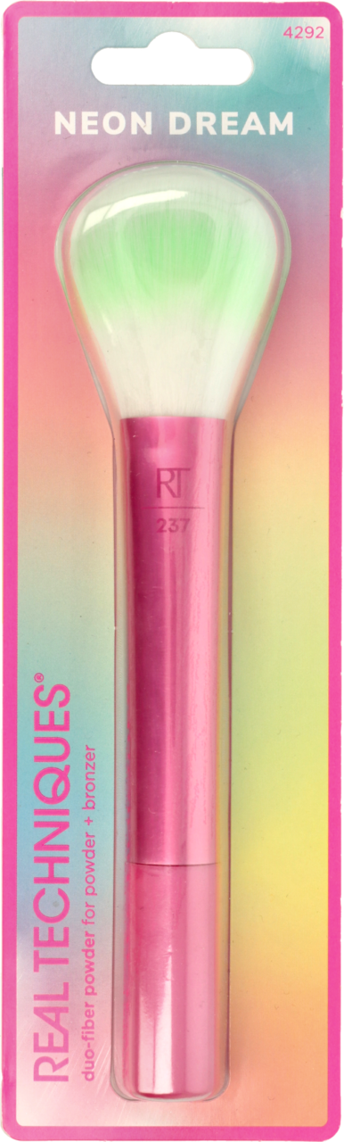 REAL TECHNIQUES, Neon Dream , pędzel do pudru, z mikrowłókien, 1 szt ...