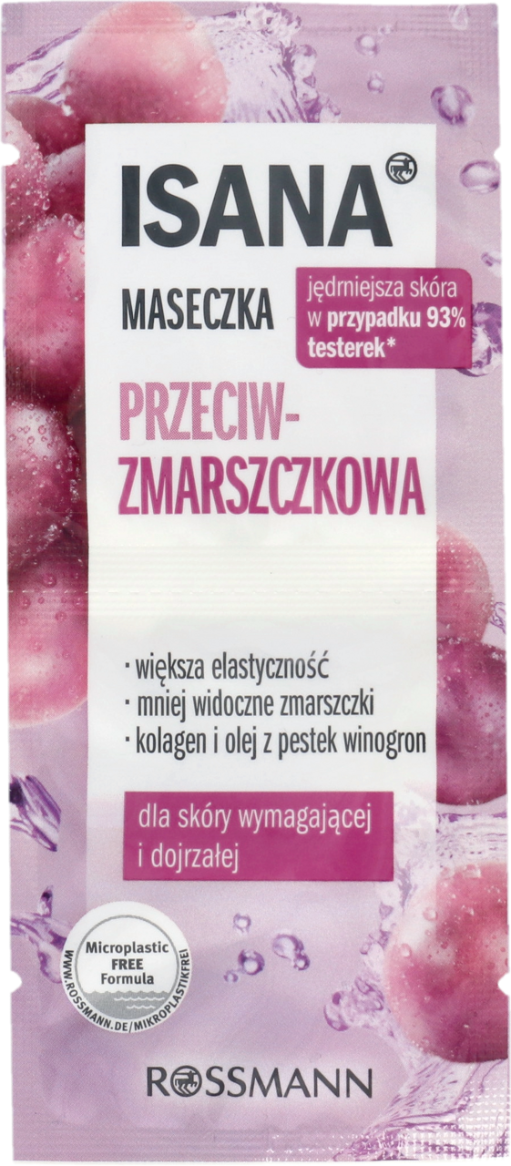 ISANA, maseczka do twarzy, przeciwzmarszczkowa, 2 x 8 ml | Drogeria ...