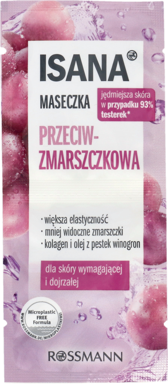 ISANA, maseczka do twarzy, przeciwzmarszczkowa, 2 x 8 ml | Drogeria ...