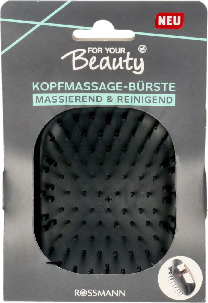 FOR YOUR BEAUTY, szczotka do masażu głowy, 1 szt. | Drogeria Rossmann.pl