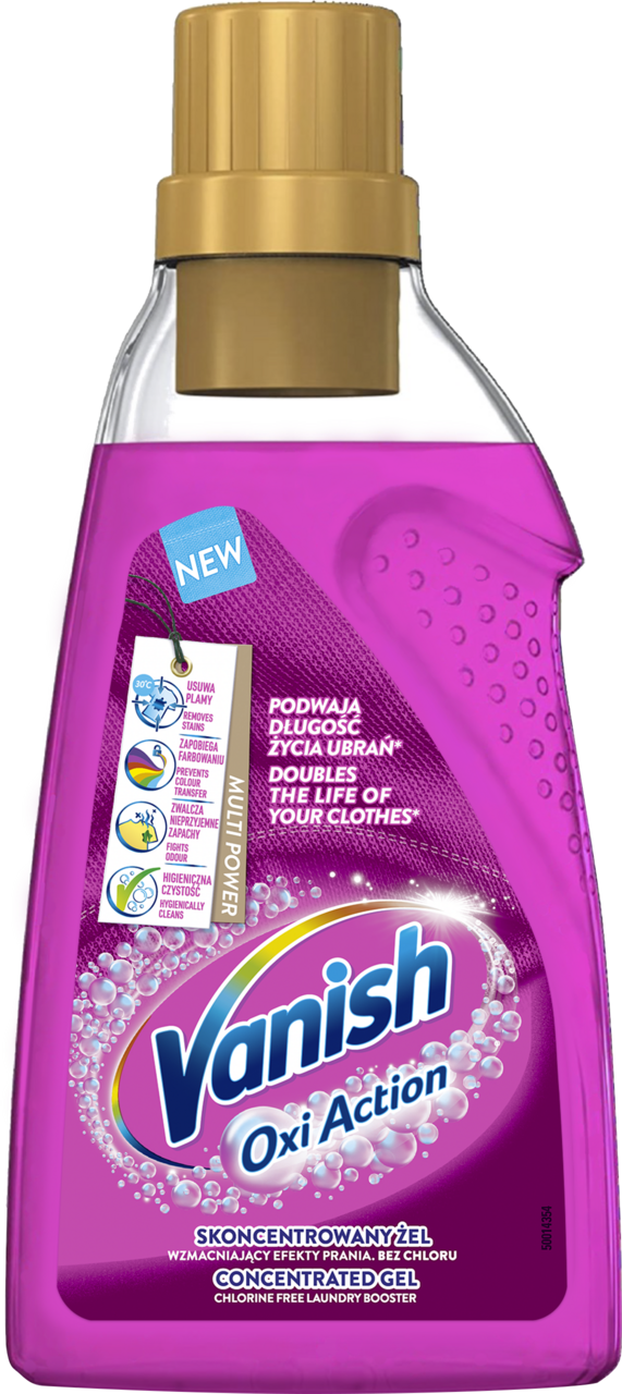 VANISH, , Pink, odplamiacz, skoncentrowany żel, 750 ml | Drogeria ...