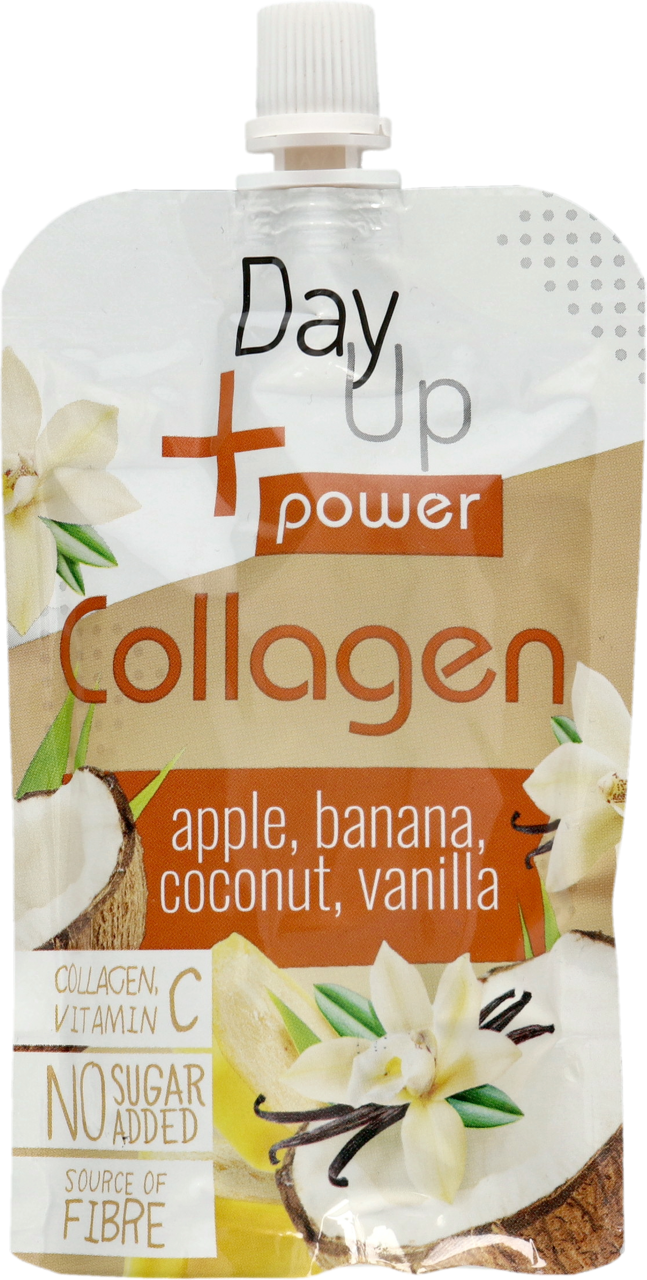 DAY UP, , purée jabłkowe z bananem, kokosem, błonnikiem, 100 g ...