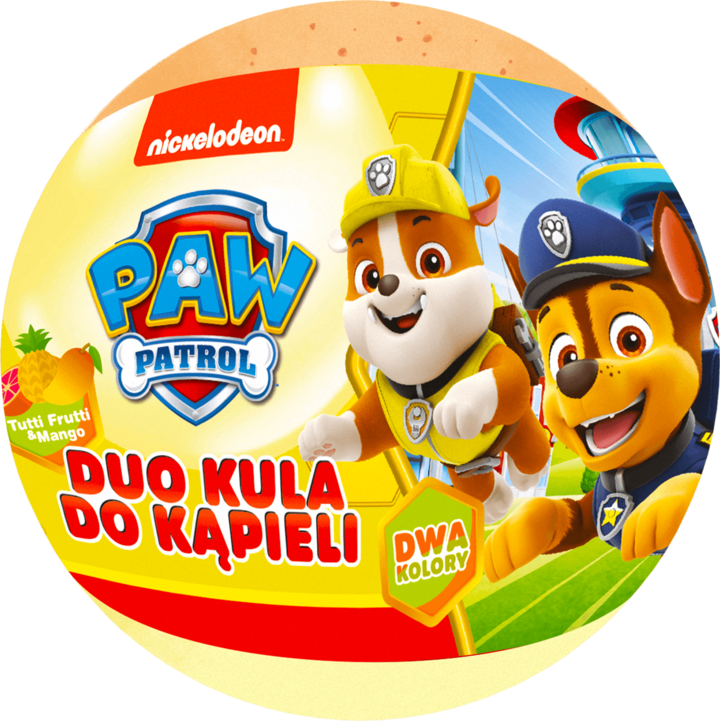 PAW PATROL, kula do kąpieli dwukolorowa, o zapachu tutti frutti, mango ...