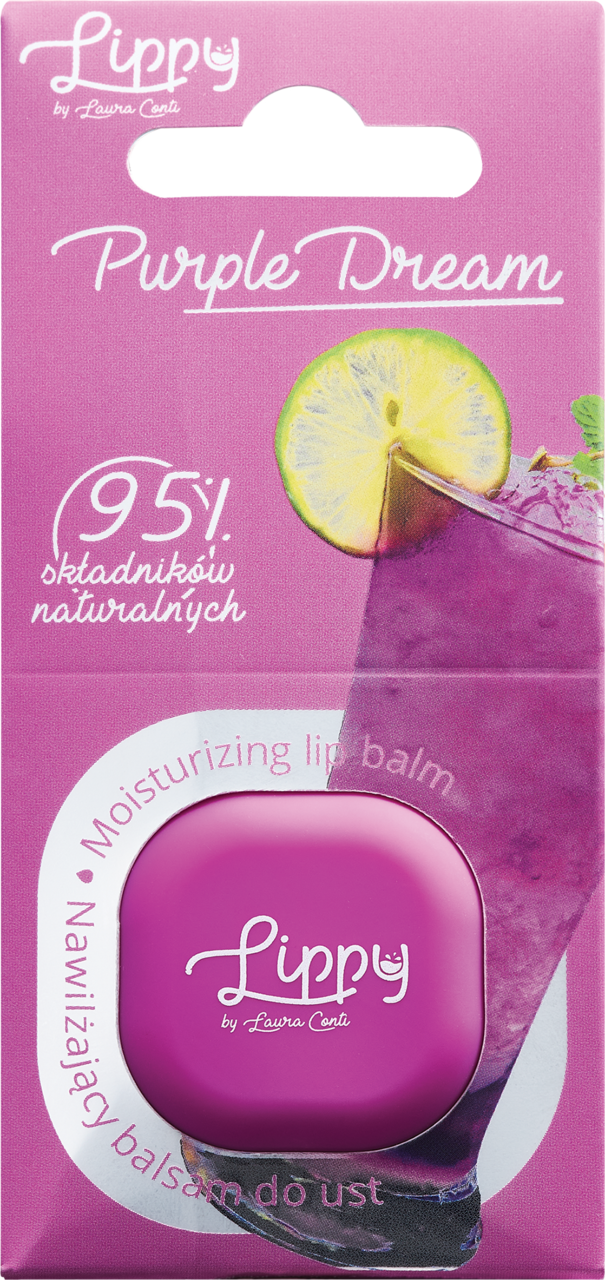 LAURA CONTI, , balsam do ust, nawilżający, Purple Dream, 6,8 g ...