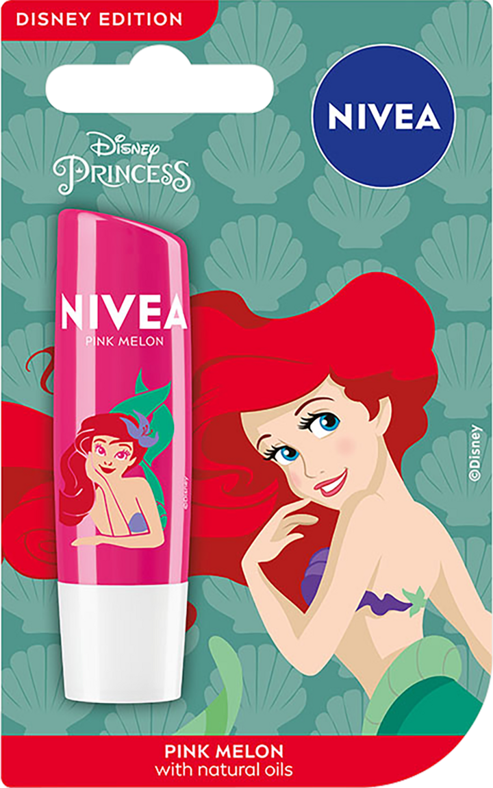 NIVEA, Disney Princess, pomadka do ust, pielęgnująca, Pink Melon, 5,5 ...