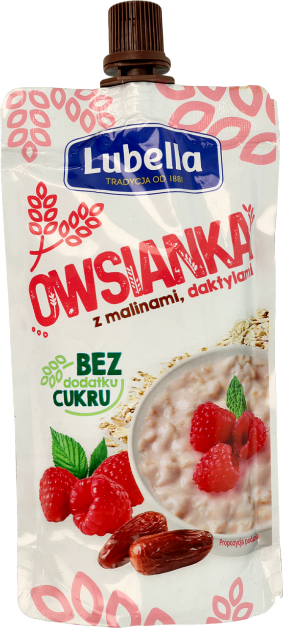 LUBELLA, owsianka z malinami i daktylami, 100 g | Drogeria Rossmann.pl