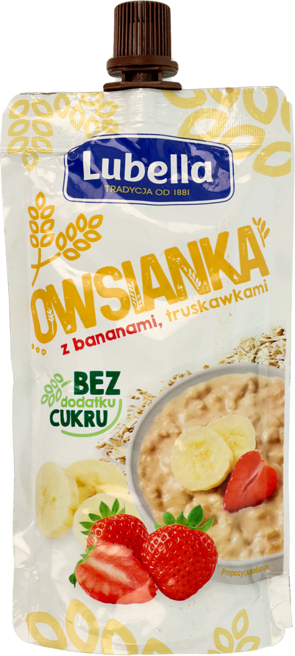 LUBELLA, owsianka z bananami i truskawkami, 100 g | Drogeria Rossmann.pl